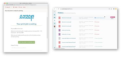 Print Via The Ezeep Web Portal Convene Support