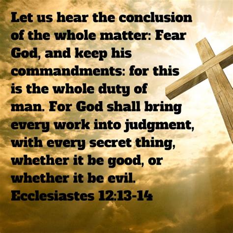 Ecclesiastes 12 13 14 Ecclesiastes 12 Ecclesiastes Wholeness