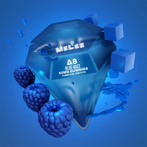50mg • Blue Razz • Runtz 20 Pk 1000mg Delta 8 Thc Melee Dose
