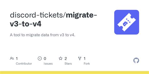 GitHub Discord Tickets Migrate V3 To V4 At Discord Tickets