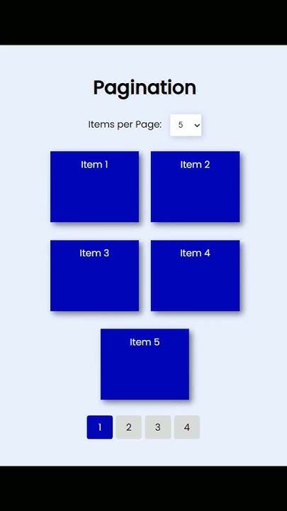 Pagination With Animation Html Css Javascript Shorts Shortsvideo Javascript