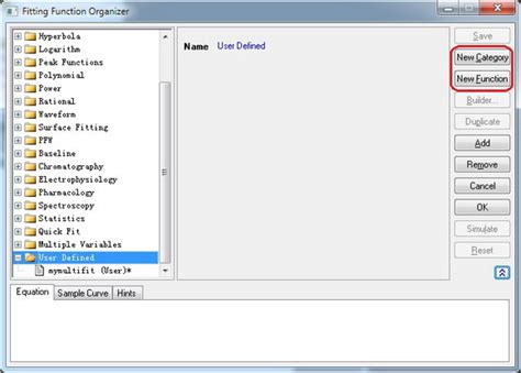 Help Online Tutorials Fitting With Two Integrals Using Labtalk Function