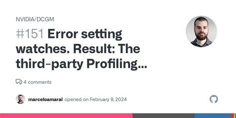 error setting watches result the third party profiling module