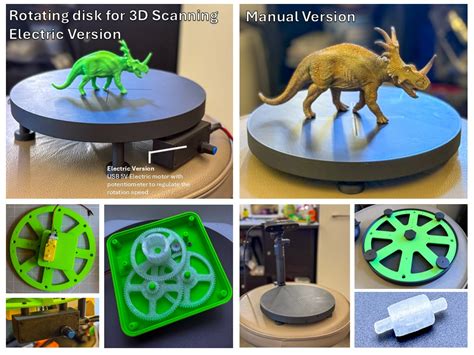Rotating Disk For 3d Scanning Manual And Electric By Guarisal Makerworld Download Free 3d Models