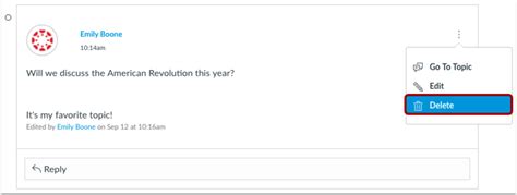 How Do I Edit Or Delete Discussion Replies As A Canvas LMS Community
