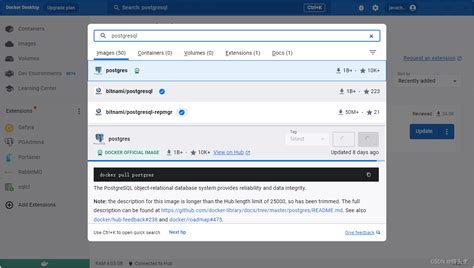 使用 Docker 在 Windows、mac 和 Linux 系统轻松部署 Postgresql 数据库docker 数据库