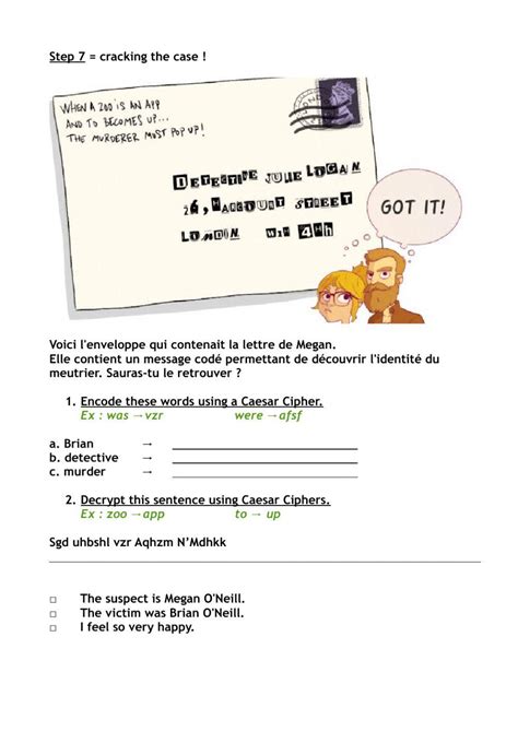 Caesar Cipher Free Interactive Worksheets 686654