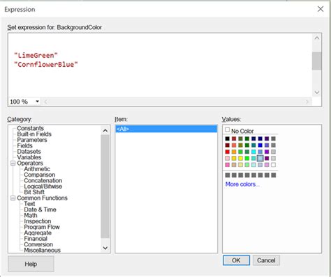 Using Transparent Option In SSRS And Prevent The Not A Valid BackgroundColor Error System