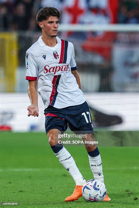 Oussama El Azzouzi Of Bologna Fc Seen In Action During The Serie A