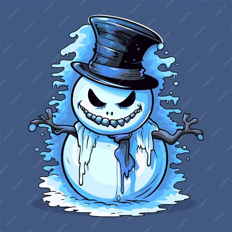 Scary Snowman Cartoon