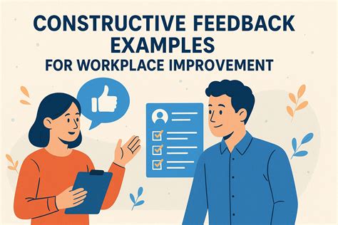 15 Constructive Feedback Examples For Workplace Improvement