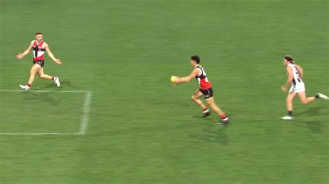 Afl 2023 St Kildas Jade Gresham Cold Shoulder For Teammate After Goal