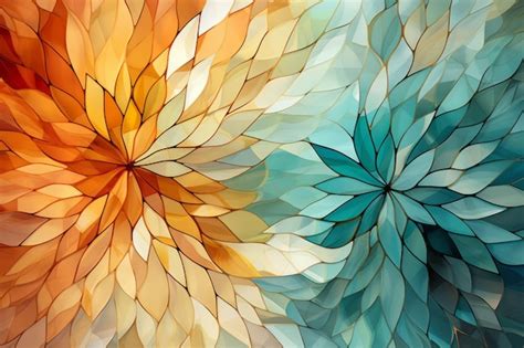 Premium Photo Mosaic Tile Pattern Wallpaper Generative Ai