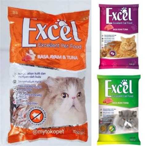Jual Excel Cat Food 500gr Shopee Indonesia