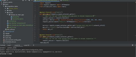 integration tests for bunch of services with pytest and docker compose dev community