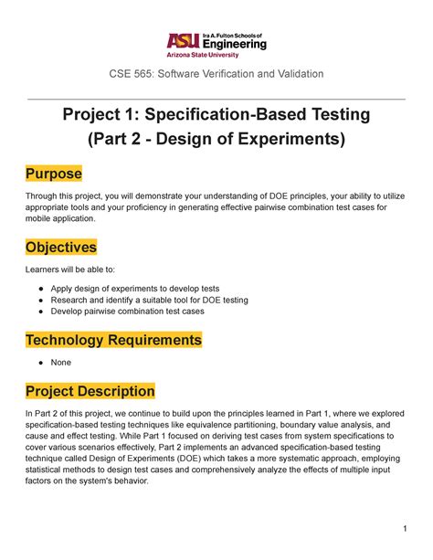 Project 1 Part 2 N A CSE 565 Software Verification And Validation
