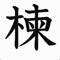 楝の書き方 漢字の正しい書き順 筆順