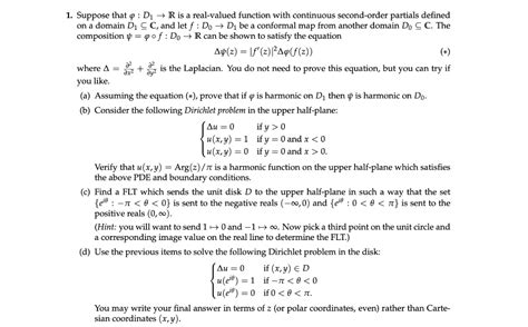 Suppose That φd1→r Is A Real Valued Function With