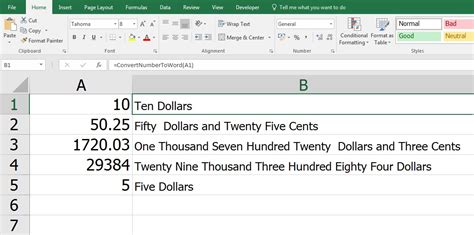 แปลงตัวเลขเป็นคำอ่านภาษาอังกฤษ Convert A Numeric Value Into English Words In Excel 2016 สูตร