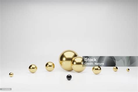 모양 3d 추상 기하학적 배경입니다 황금 공 흰색 구 렌더링 빈 공간에서 다각형 구를 비행 보케 효과와 미래 지향적 인 배경 포스터 디자인 0명에 대한 스톡 사진 및 기타