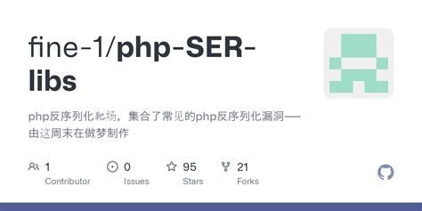 github fine 1 php ser libs php反序列化靶场，集合了常见的php反序列化漏洞——由这周末在做梦制作