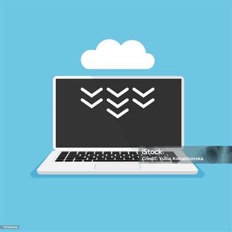 Uploading And Transfer Files To Computer Stock Illustration Download