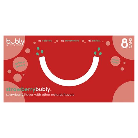 Bubly Strawberry Sparkling Water 8pk 12 Fl Oz Cans 8 Ct 12 Fl Oz Shipt