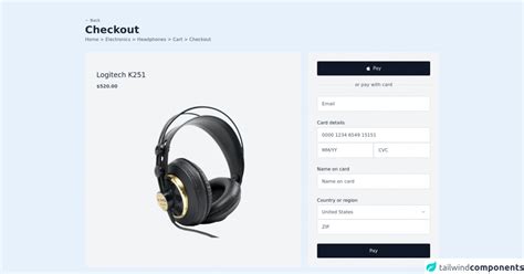 Free Tailwind Css Checkouts Component By Harrishash