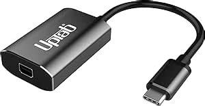 Amazon Com Uptab USB C To Mini DisplayPort Adapter K Hz Graphite Electronics