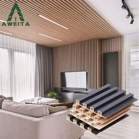 Wpc Wood Interior Decoration Fluted Great Wall Panels Decorative Wood