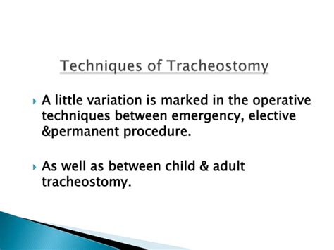 Tracheostomy A Life Saving Emergency Procedure Pptx Ear Nose And Throat Conditions