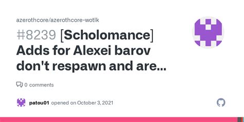 Scholomance Adds For Alexei Barov Dont Respawn And Are Slow To Join