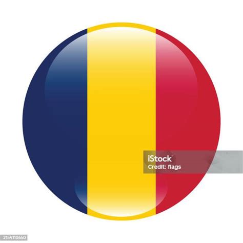 차드의 국기 차드 서클 플래그입니다 버튼 플래그 아이콘입니다 표준 색상 원 아이콘 플래그입니다 컴퓨터 일러스트레이션 디지털 일러스트레이션 벡터 일러스트 레이 션입니다 0명에