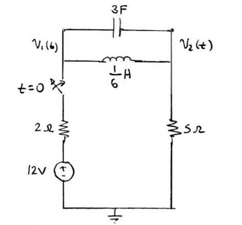 Solved Determine The Voltage Node Equations In The S Domain Chegg