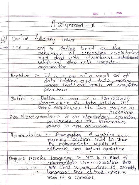 Coa Assignment 1 Pdf