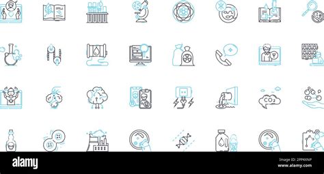 Mathematics Calculus Linear Icons Set Derivative Integral Limit Function Coordinate Curve