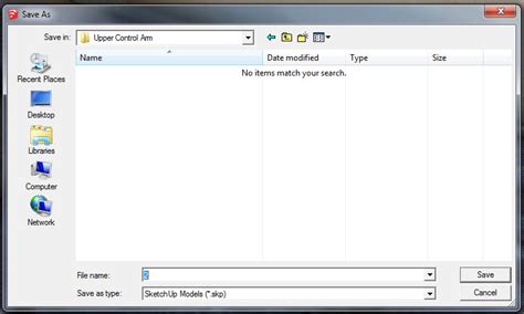 Problem Saving Model As Skp File Sketchucation