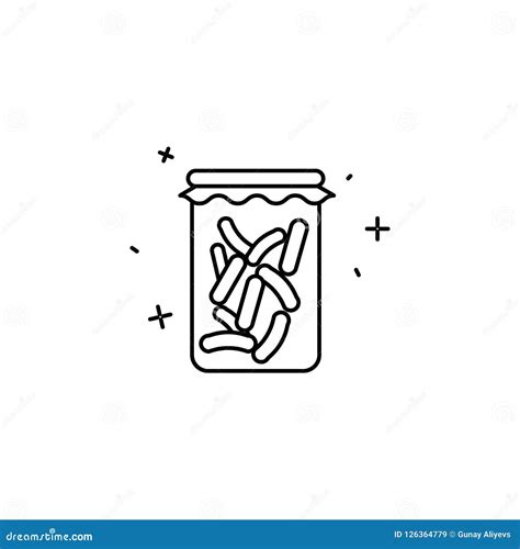 Fermentation Healthy Intestinal Multi Color Icon Simple Thin Line Outline Vector Of Probiotics