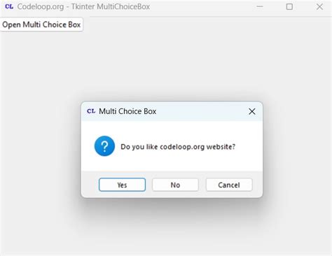 How To Create Multichoicebox In Python Tkinter Codeloop