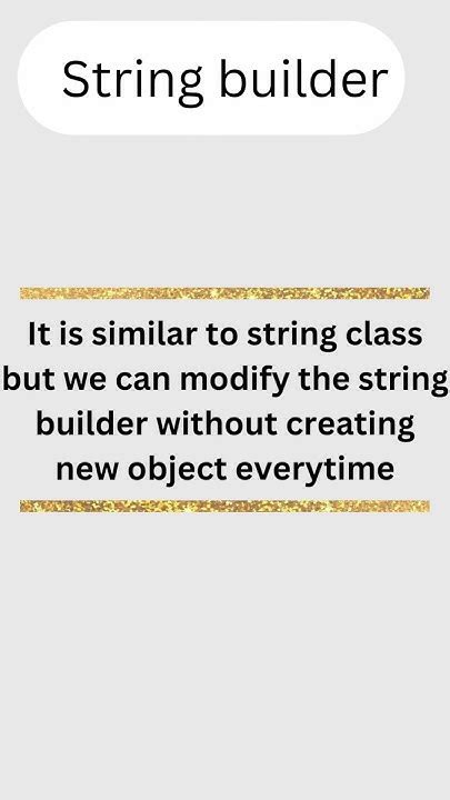 String Builder In Java Techbot Youtube