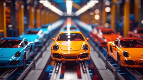 Premium Photo Highend Sports Cars On Dynamic Assembly Line