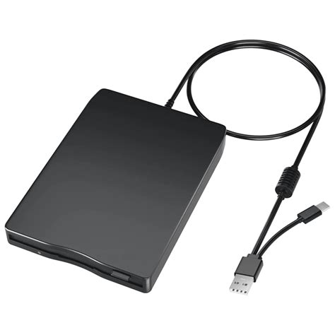 USB Floppy Disk Reader Floppy Disk Drive Dual Interface External USB C Floppy Disk Drive For PC