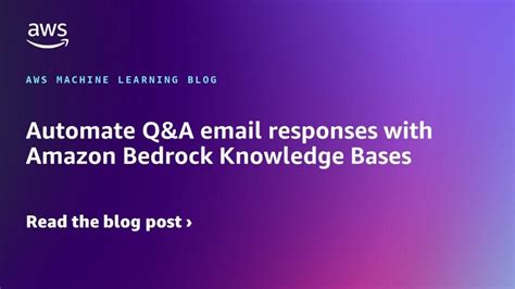 Artificial Intelligence Feed On Linkedin Automate Qanda Email Responses With Amazon Bedrock