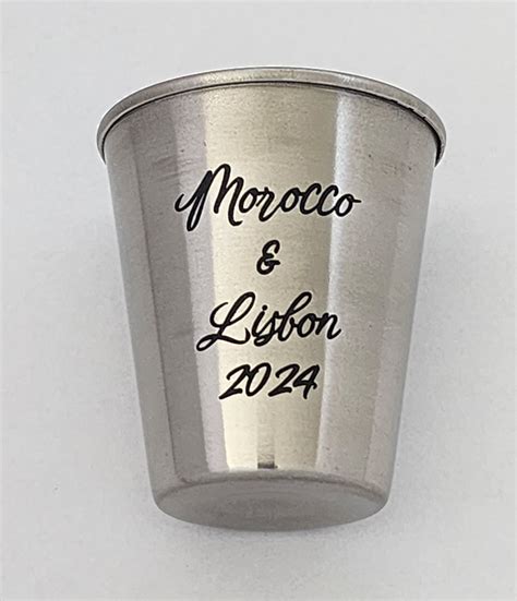 Engraved Stainless Steel Shot Glasses For Weddings Housewarming Ts Party Favors And More