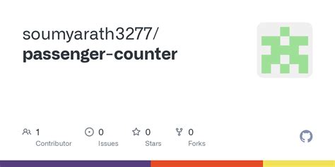 Github Soumyarath3277passenger Counter