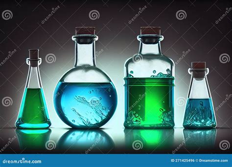 Medicine A Flask For Laboratory Tests Laboratory Chemical Beakers