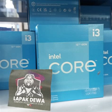 Jual PROCESSOR INTEL CORE I3 12100F 3 30 GHz BOX PROSESOR LGA 1700 GARANSI 3TAHUN Shopee Indonesia