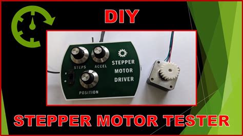 Diy Stepper Motor Tester Youtube
