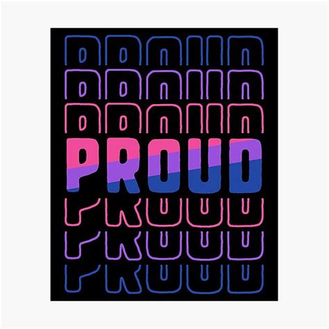 Proud Bisexual Lgbtqia Pride Month Pride Flag Lgbt Photographic Print