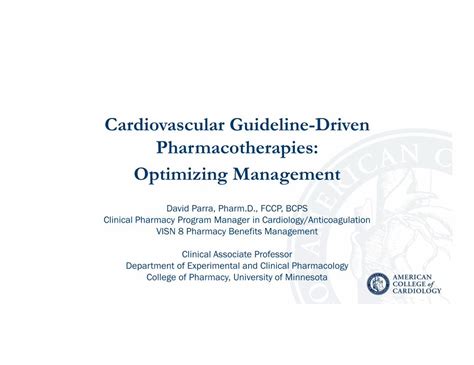 Pdf Cardiovascular Guideline Driven Pharmacotherapies Medianon
